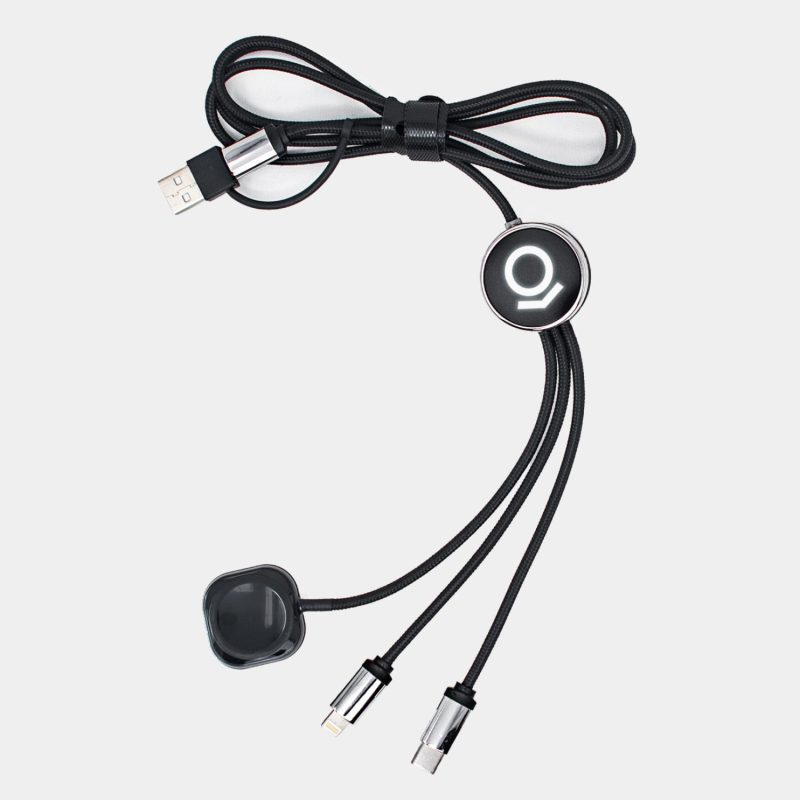 Sammy – LED Multi-Cable Featuring Apple Watch Charging Dock – Acehigh ...